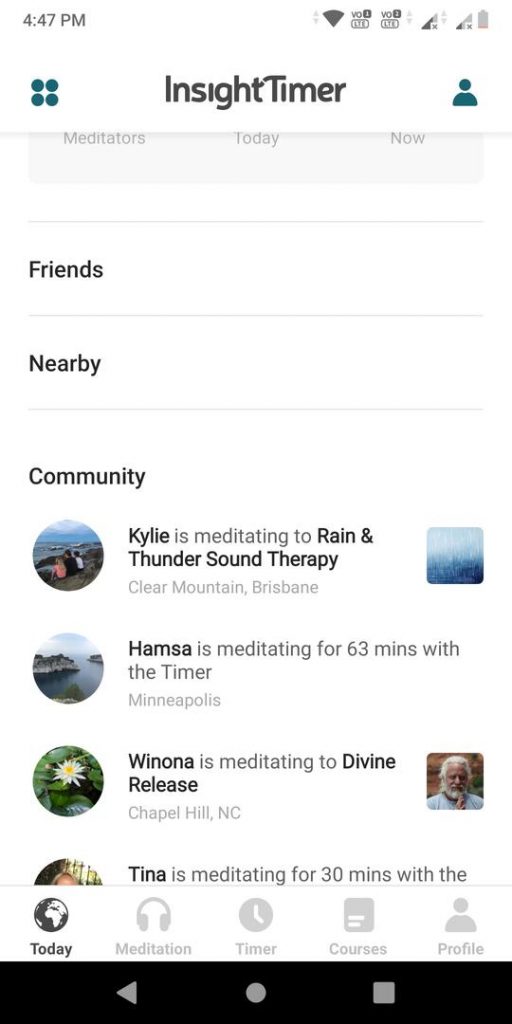 Insight Timer review: Social networking app for meditators